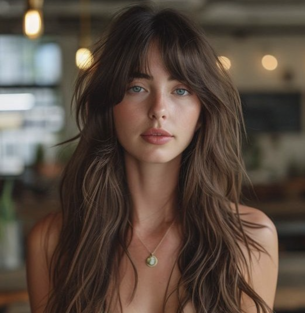 If You Have A Round Face, Wispy Bangs Are The Ultimate Look For You